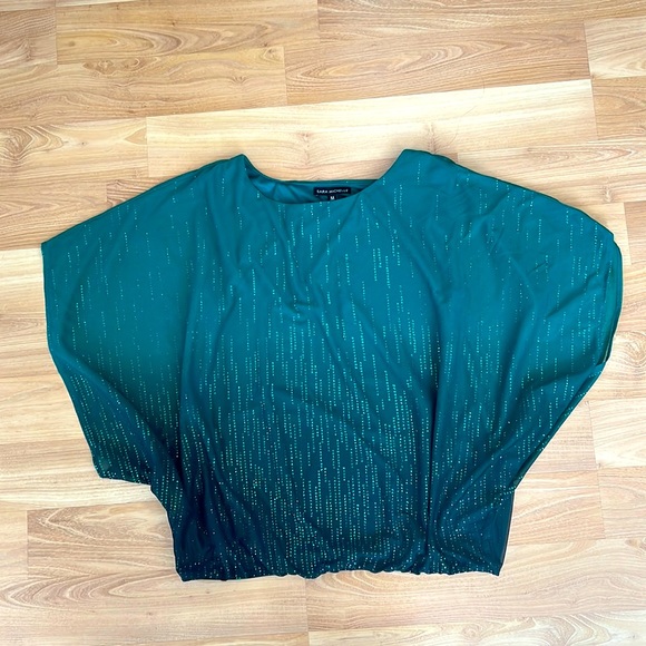 Sara Michelle | Tops | Sara Michelle Green Ombr With Shimmer Blouse ...